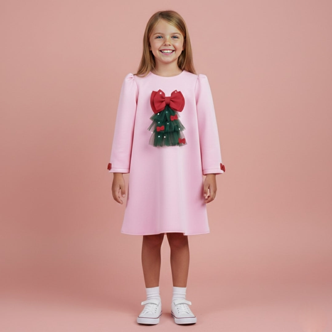 Pre-Order: Christmas Tree Dress– Peonyy Kids