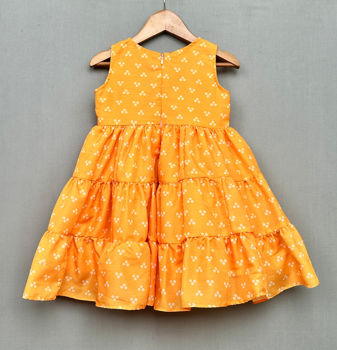 Pre-Order: Hand embroidered Yoke Dress with Tiers– Peonyy Kids