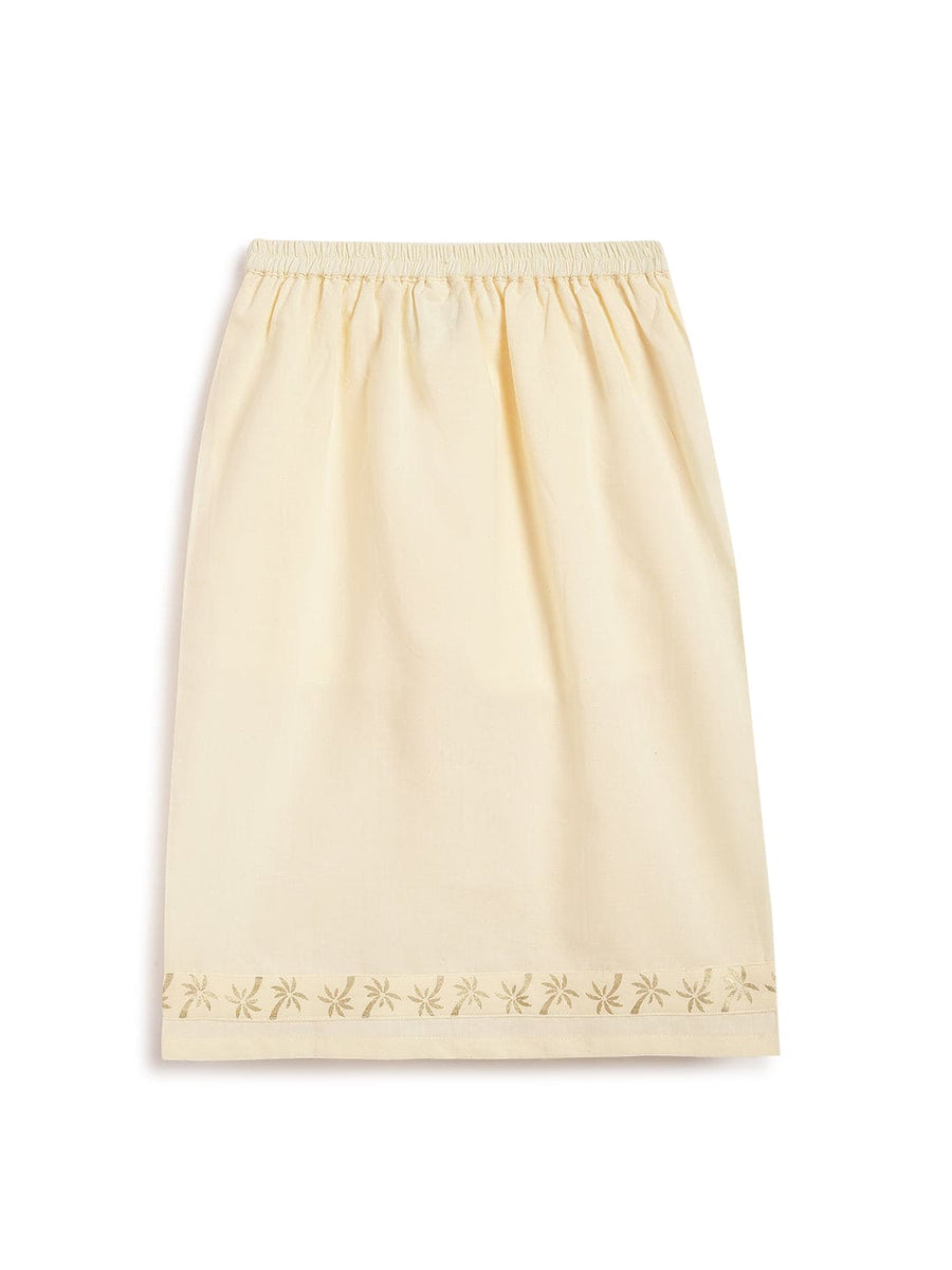 Pre-Order: Boy Coconut Tree Solid Mundu-Cream– Peony Kids Couture