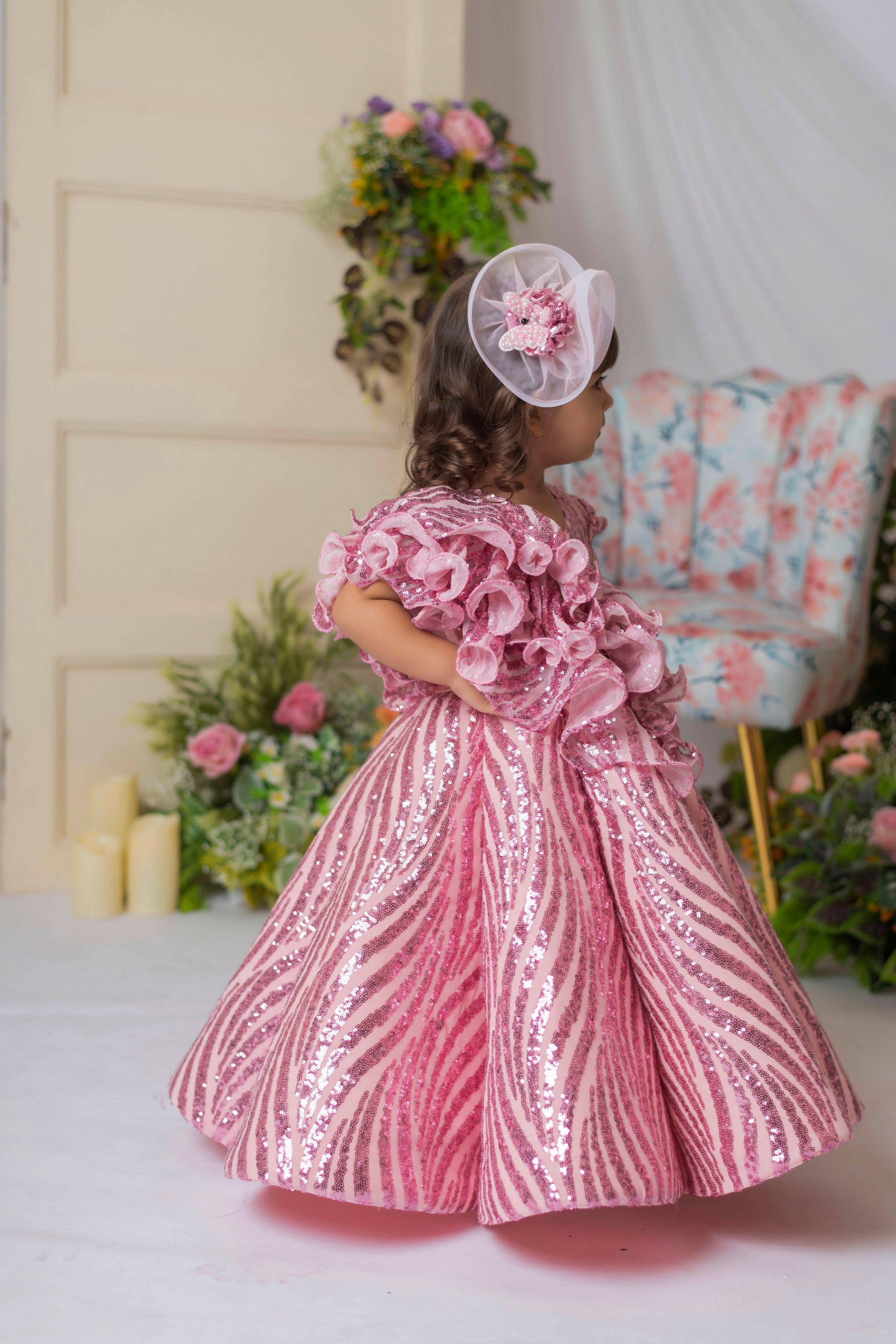 Pre-Order: Pink Sequence CU– Peony Kids Couture