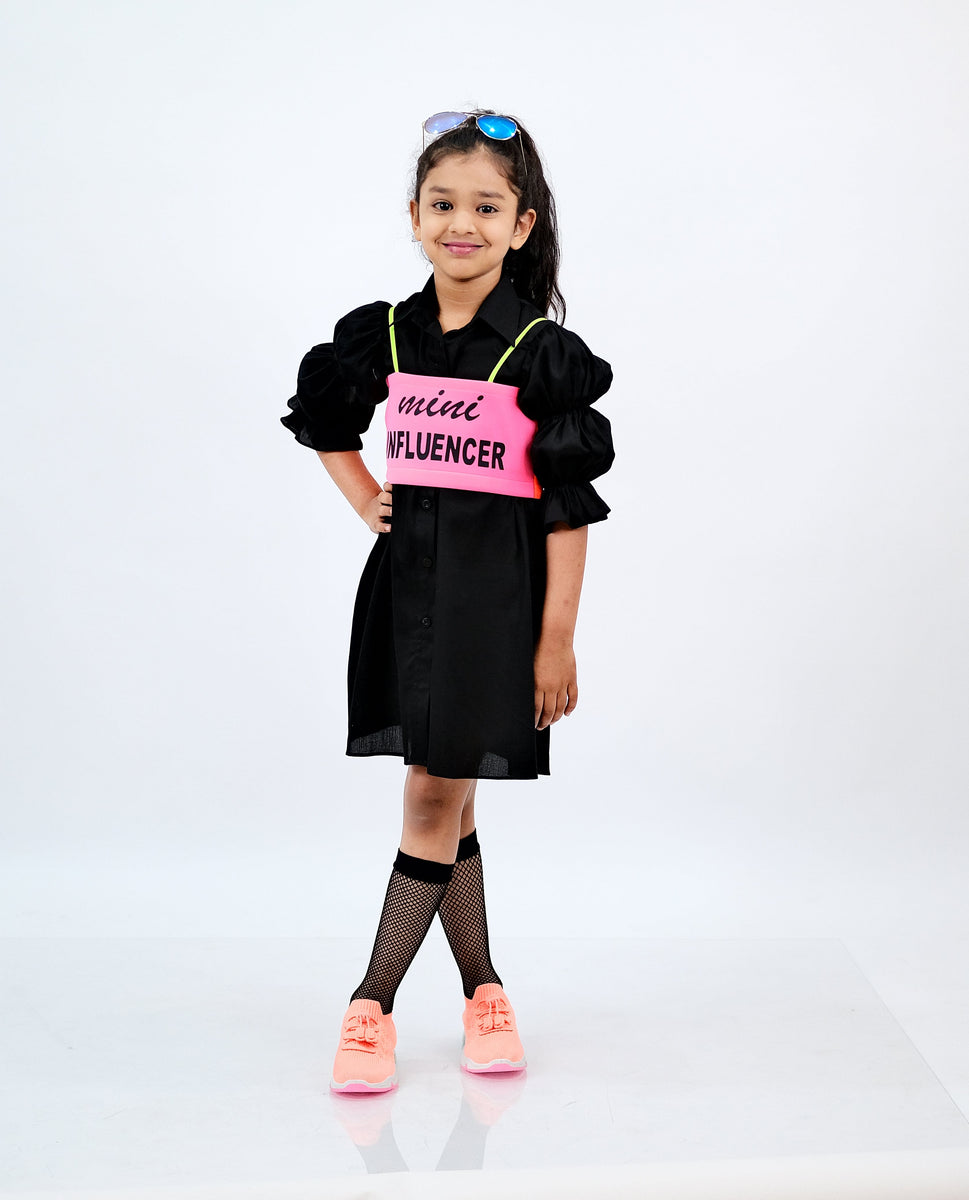 Pre-Order: Mini Influencer Shirt Dress– Peony Kids Couture