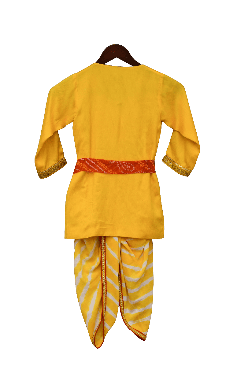 Yellow Krishna Dhoti Set– Peony Kids Couture